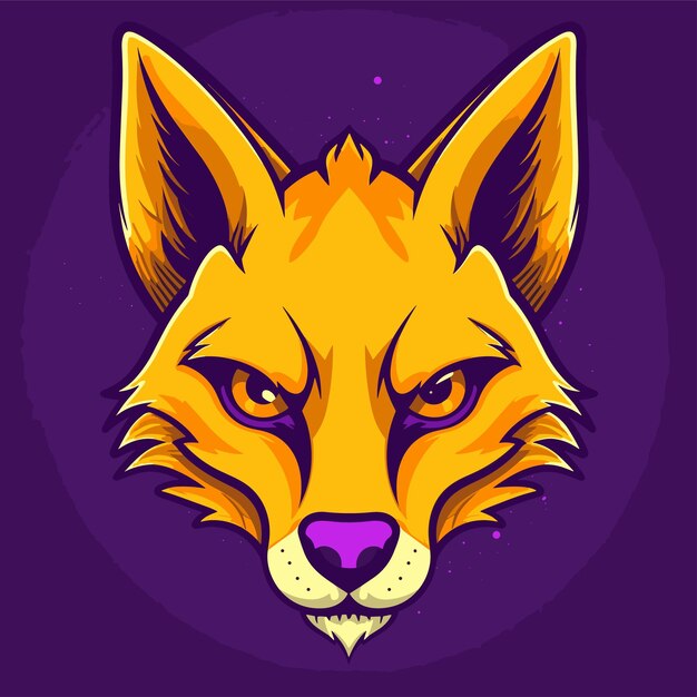Captivating Vulpine Visage: The Alluring Fox Illustration | Jiffy Designs