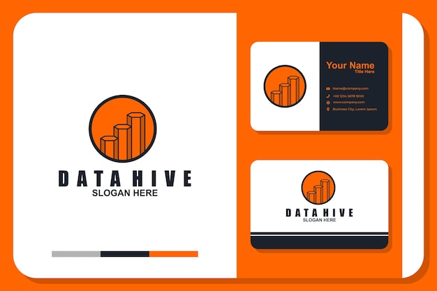 Vibrant Data Analytics Logo and Business Card Design | Jiffy Designs