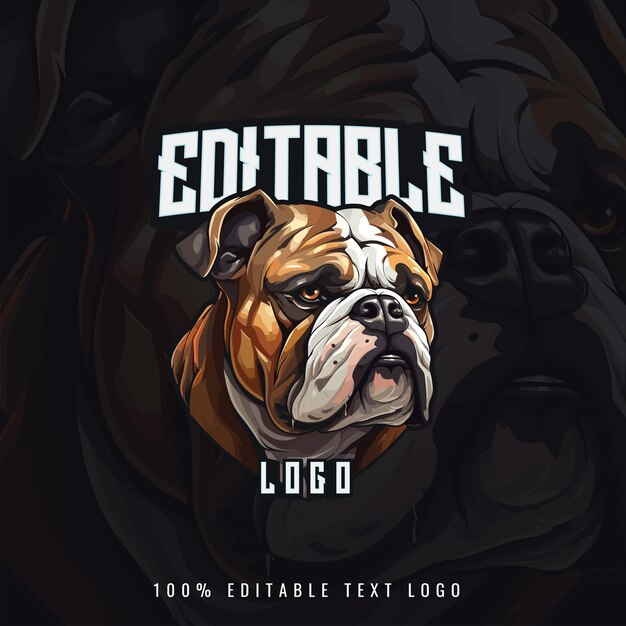 Fierce and Formidable Bulldog Logo for Editable Brand Identity | Jiffy ...