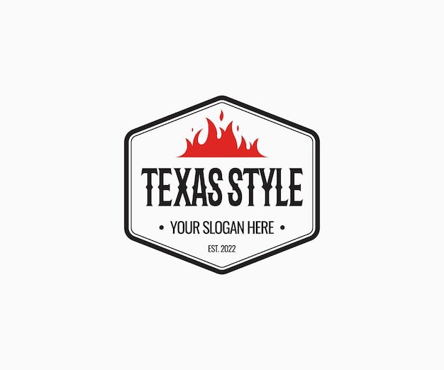 Iconic Texas-Inspired Badge with Fiery Flair | Jiffy Designs