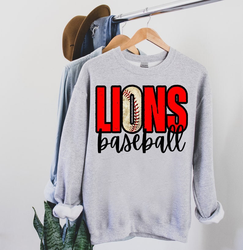 Lions Baseball PNG | Sublimation Design | Sublimation PNG | Digital ...