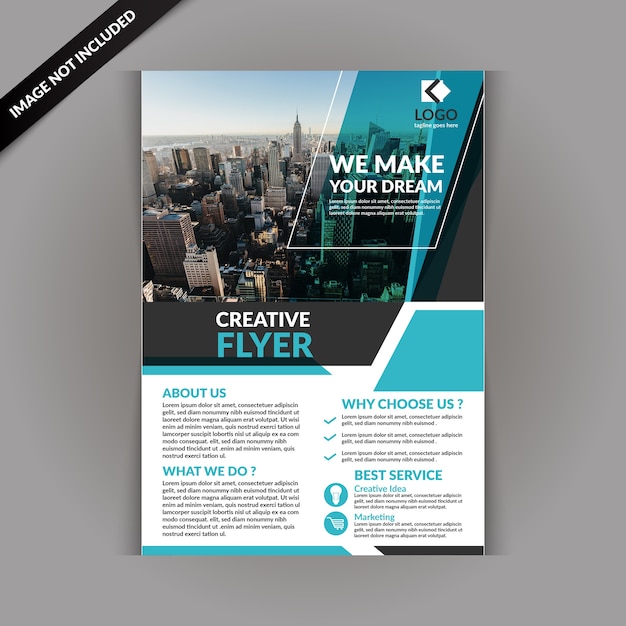 Creative Flyer with City Skyline and Corporate Branding | Jiffy Designs