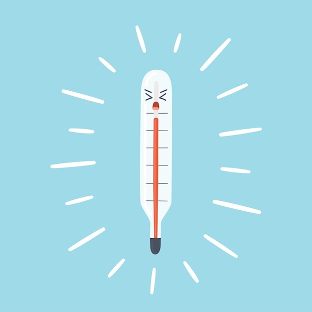 Thermometer Illustration Showcasing Rising Temperatures | Jiffy Designs
