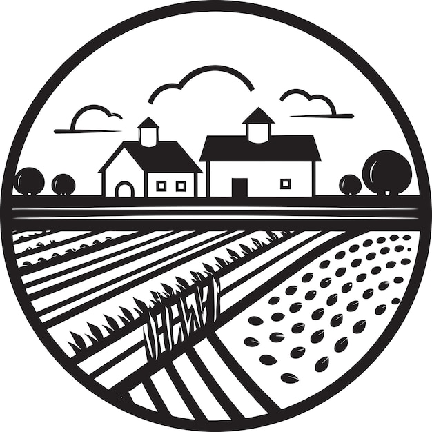 Serene Countryside Landscape in Minimalist Silhouette | Jiffy Designs