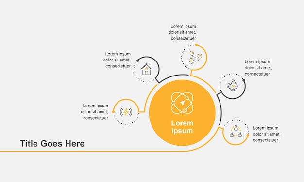 Vibrant Infographic with Interconnected Icons and Text | Jiffy Designs