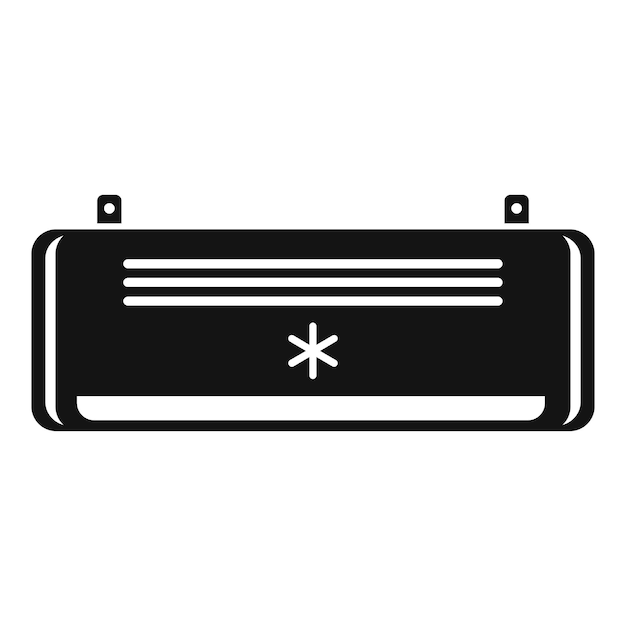 Striking Minimalist Air Conditioning Unit Icon | Jiffy Designs
