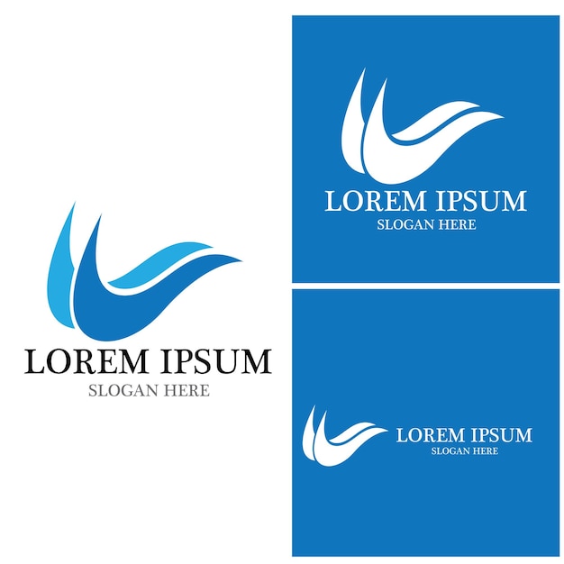 Versatile Collection of Stylized Wave Logos in Vibrant Blue | Jiffy Designs