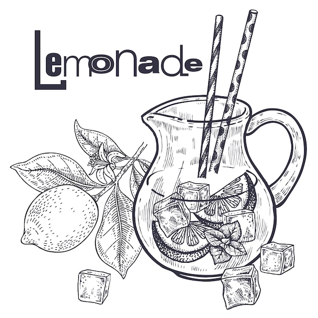 Refreshing Lemonade Pitcher with Vibrant Citrus Accents | Jiffy Designs
