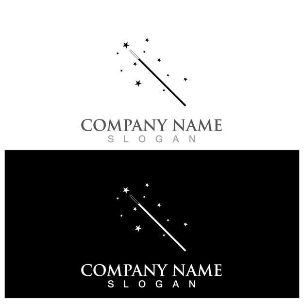 Elegant Celestial Logo with Shimmering Stars and Minimalist Design ...