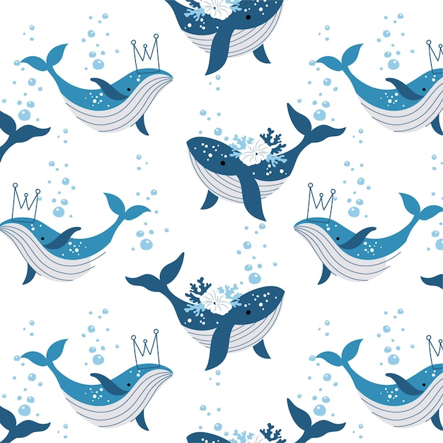 Enchanting Underwater Whale Collection with Whimsical Crowns | Jiffy ...