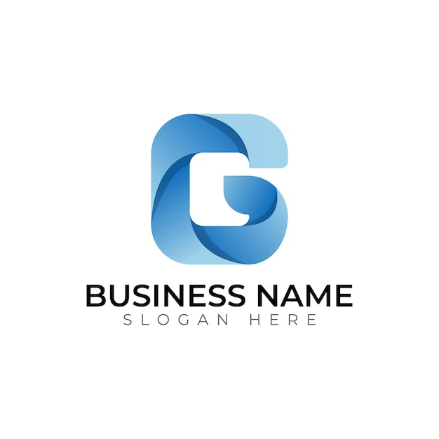 Elegant and Versatile Blue Letter G Logo Design | Jiffy Designs