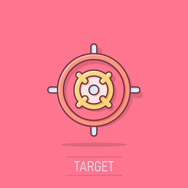 Vibrant Target Icon with Bullseye Design | Jiffy Designs