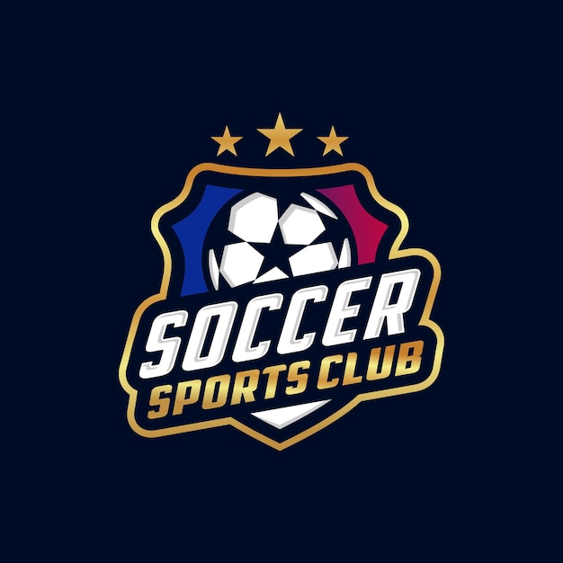 Vibrant Soccer Sports Club Logo with Iconic Emblem | Jiffy Designs