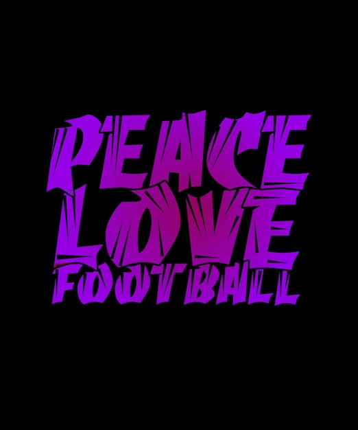 Vibrant Purple Typography Celebrating the Love of Football | Jiffy Designs