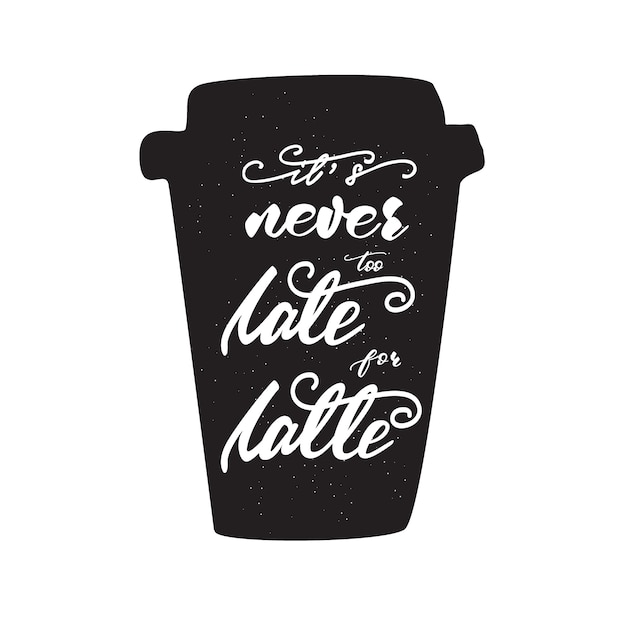 Stylish Handwritten Coffee Cup Design with Playful Lettering | Jiffy ...