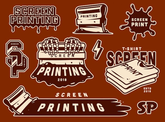 Vintage Screen Printing Badges and Logos with Retro Flair | Jiffy Designs