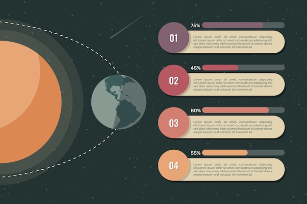 Vibrant Celestial Infographic: Explore the Solar System | Jiffy Designs