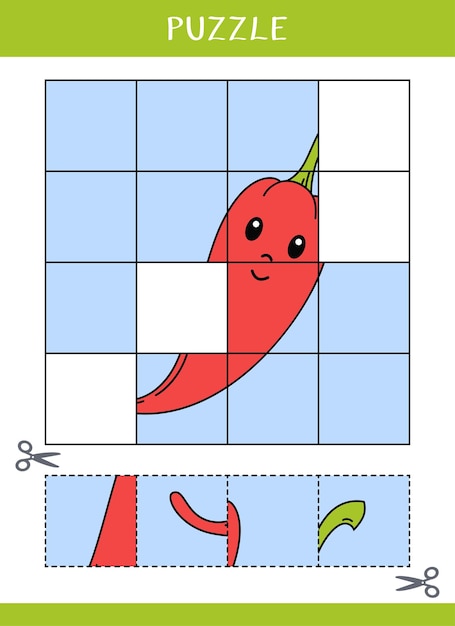 Vibrant Chili Pepper Puzzle with Playful Cartoon Design | Jiffy Designs