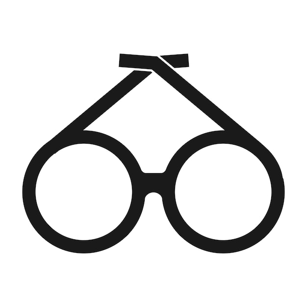 Iconic Eyeglasses Silhouette with Distinctive Bow | Jiffy Designs