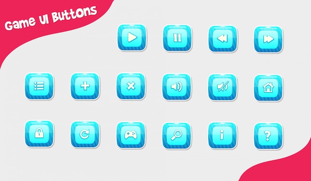 Vibrant Collection of Playful Game UI Buttons | Jiffy Designs