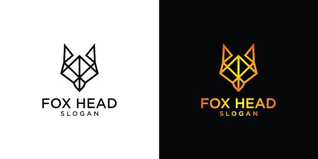 Geometric Fox Head Logos with Vibrant Color Schemes | Jiffy Designs