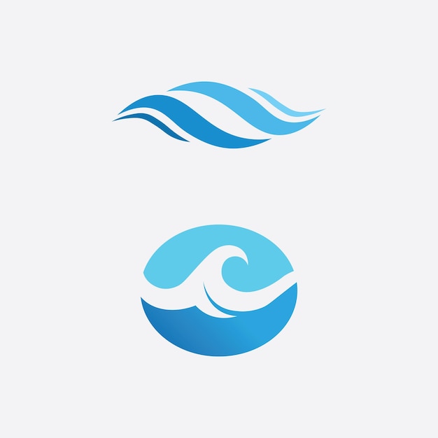Captivating Coastal Waves: Stylized Aqua Symbols | Jiffy Designs