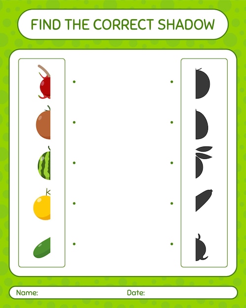 Vibrant Vegetable Shadows: A Fun Matching Game | Jiffy Designs