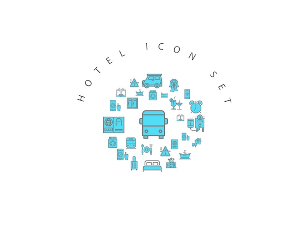 Comprehensive Collection of Versatile Hotel Icons for Hospitality ...