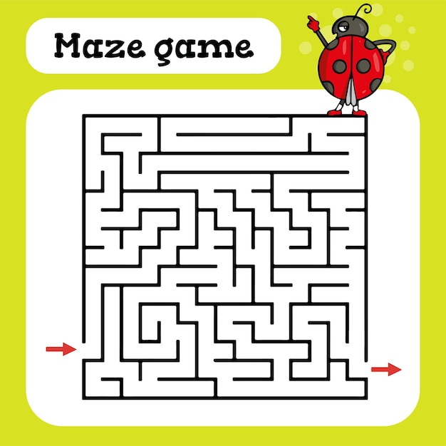 Charming Ladybug Maze Puzzle for Fun and Challenge | Jiffy Designs