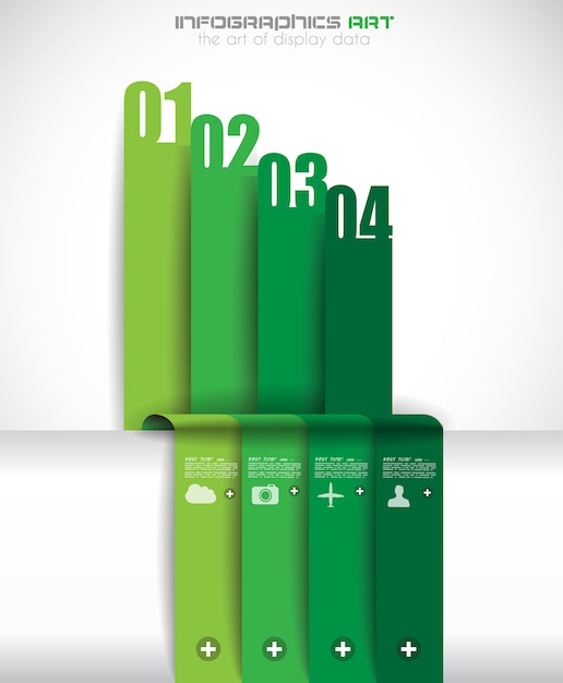 Modern Minimalist Infographic Bars with Numbered Sections | Jiffy Designs