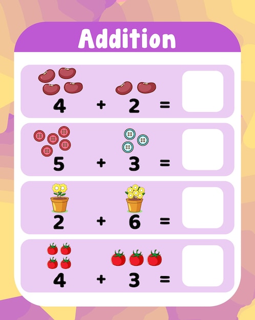 Colorful Addition Math Practice for Young Learners | Jiffy Designs