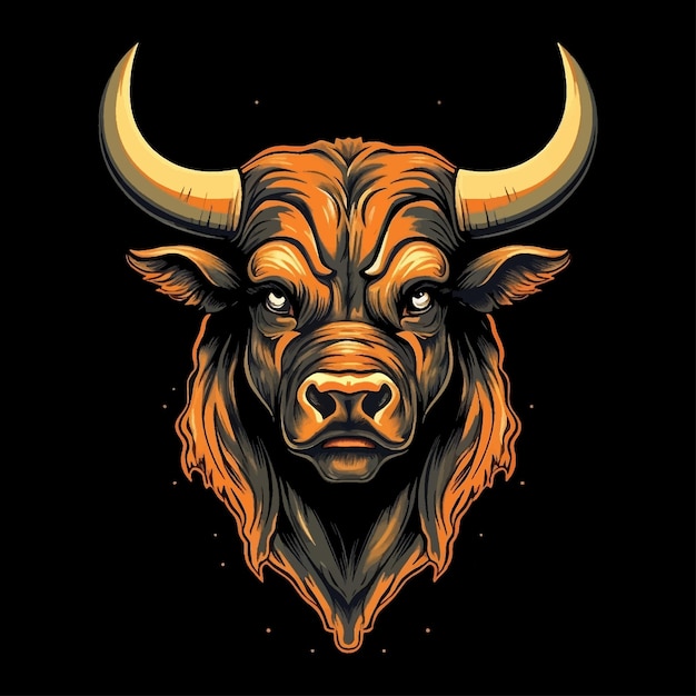 Fierce Minotaur with Intense Fiery Gaze and Powerful Horns | Jiffy Designs