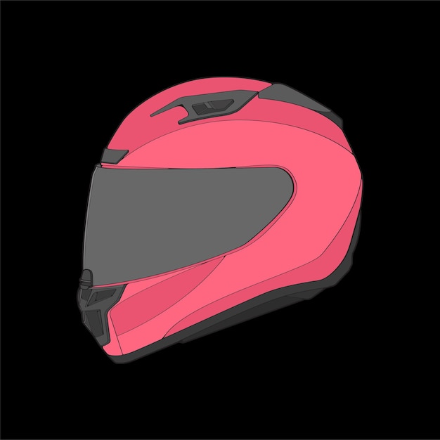 Sleek and Vibrant Motorcycle Helmet in Striking Pink | Jiffy Designs