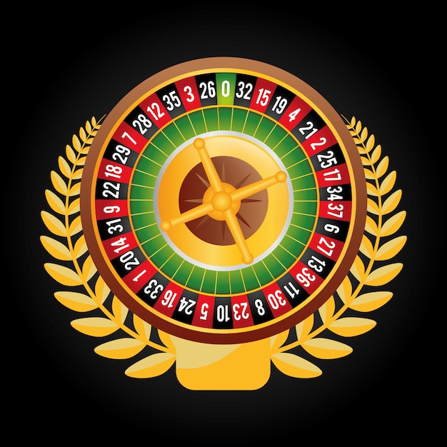 Vibrant Roulette Wheel with Laurel Wreath Design | Jiffy Designs
