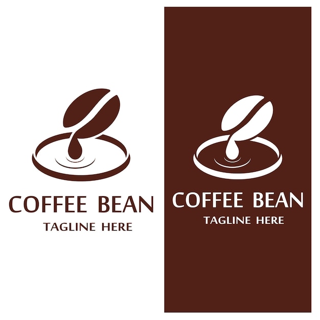 Iconic Coffee Bean Symbol with Elegant Typographic Design | Jiffy Designs