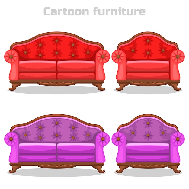 Vibrant Cartoon Sofas with Whimsical Floral Patterns | Jiffy Designs