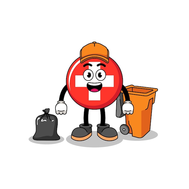 Cheerful Stop Sign Mascot Recycling Waste with Enthusiasm | Jiffy Designs