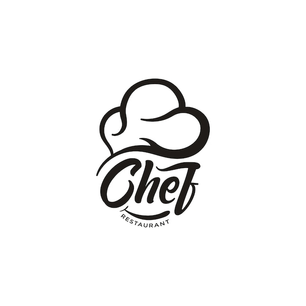 Elegant Chef Hat Logo with Cursive Text | Jiffy Designs