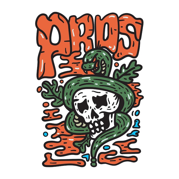 Vibrant Graffiti-Style Skull Artwork with Flourishing Accents | Jiffy ...
