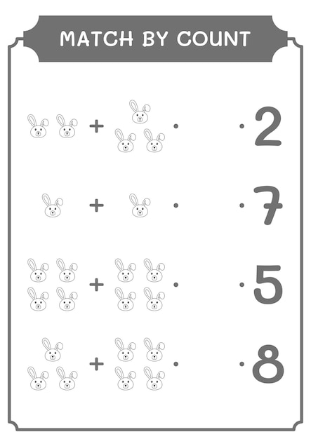 Adorable Bunny Counting Worksheet for Early Learners | Jiffy Designs