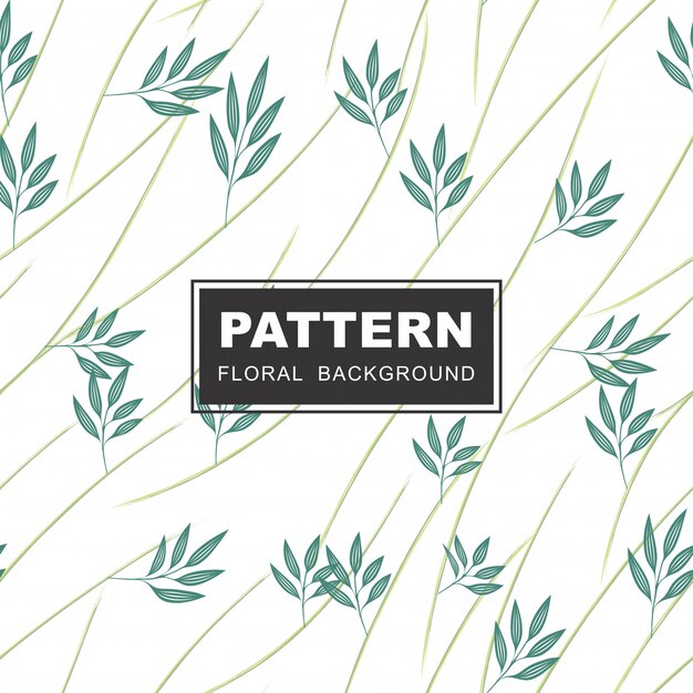 Elegant leaf pattern with floral background | Jiffy Designs