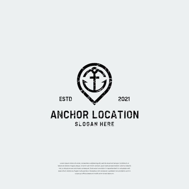Iconic Anchor Symbol in Minimalist Circular Design | Jiffy Designs