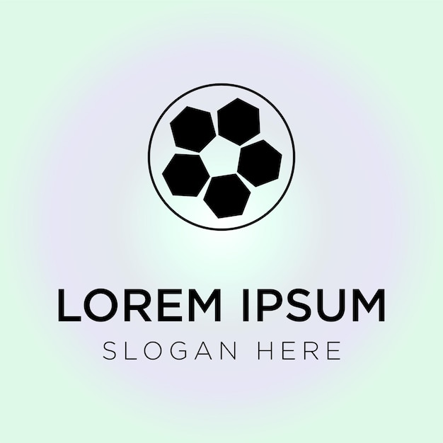 Minimalist Soccer Ball Logo with Elegant Typography | Jiffy Designs