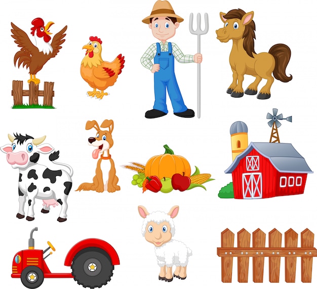 Charming Farm Animals and Friendly Farmhand Scene | Jiffy Designs