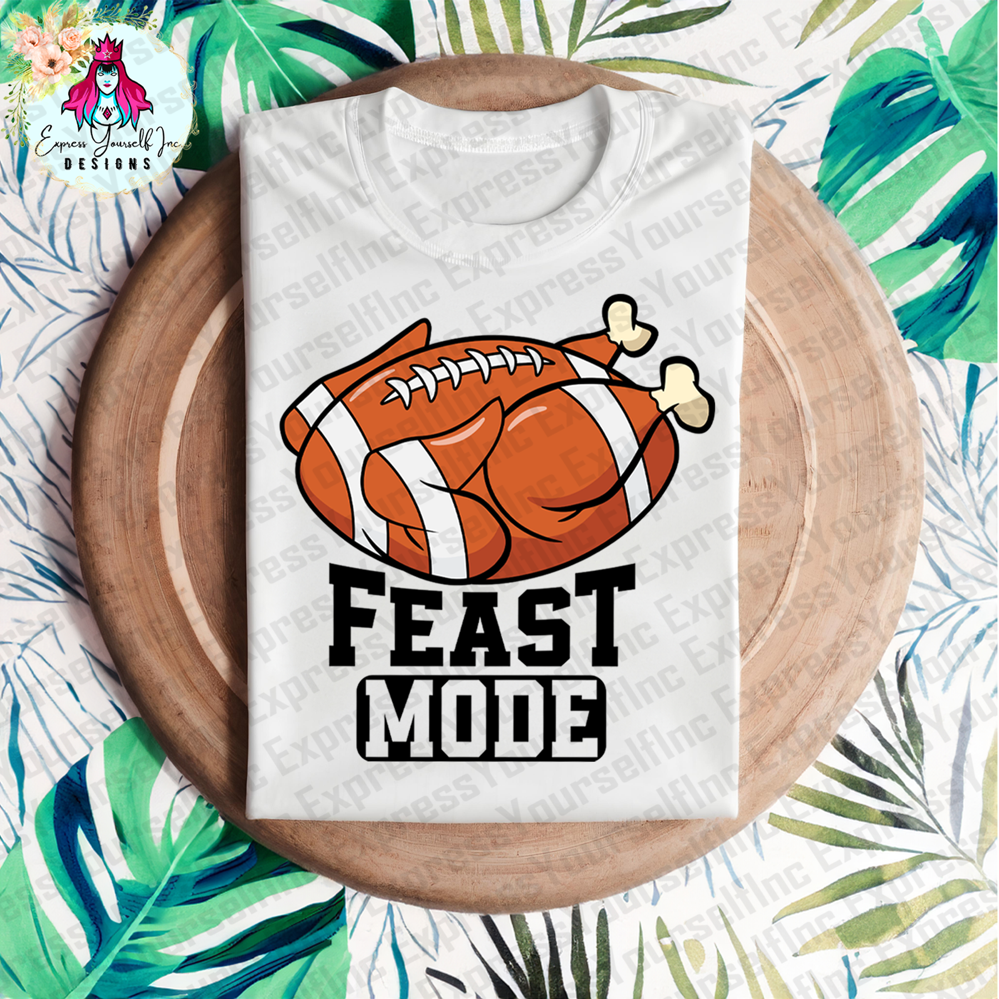 Feast Mode Turkey svg, Thanksgiving svg, Turkey svg, Funny Thanksgiving ...