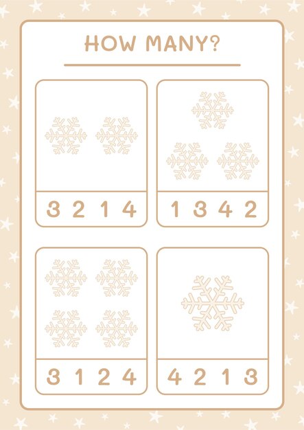 Counting Snowflake Clusters: A Winter Wonderland Puzzle | Jiffy Designs