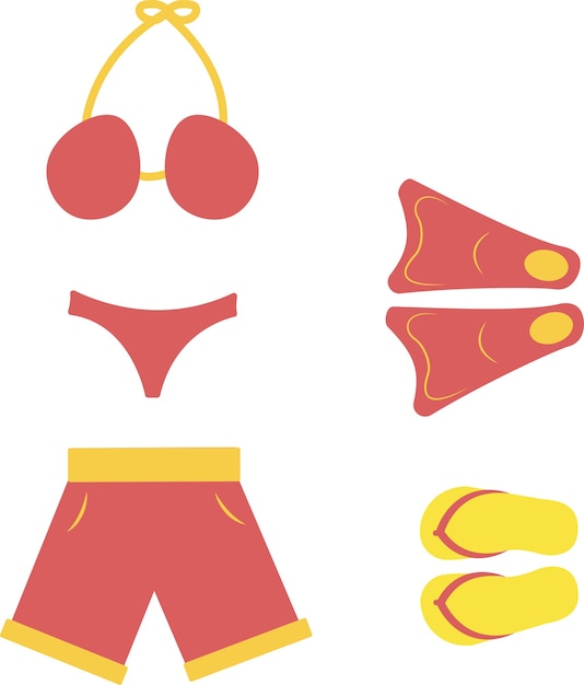 Vibrant Summer Beach Collection with Swimwear and Accessories | Jiffy ...