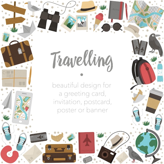 Exploring the World: A Vibrant Travel-Themed Design | Jiffy Designs