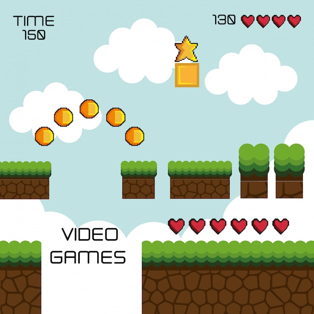 Vibrant Platformer: Coins, Clouds, and Gameplay Delight | Jiffy Designs