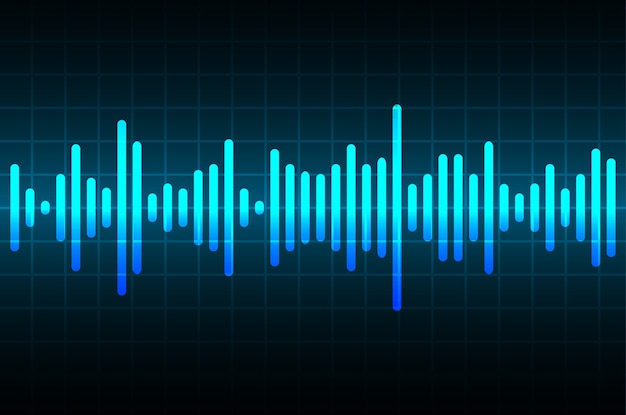 Captivating Soundwave Visualization in Shades of Blue | Jiffy Designs